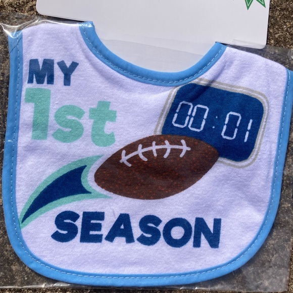 Other | Football Bib For Kids Blue And Brown Cc | Poshmark